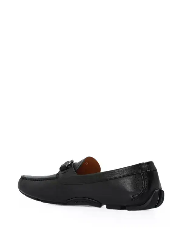 FERRAGAMO Parigi Leather Loafers - Black