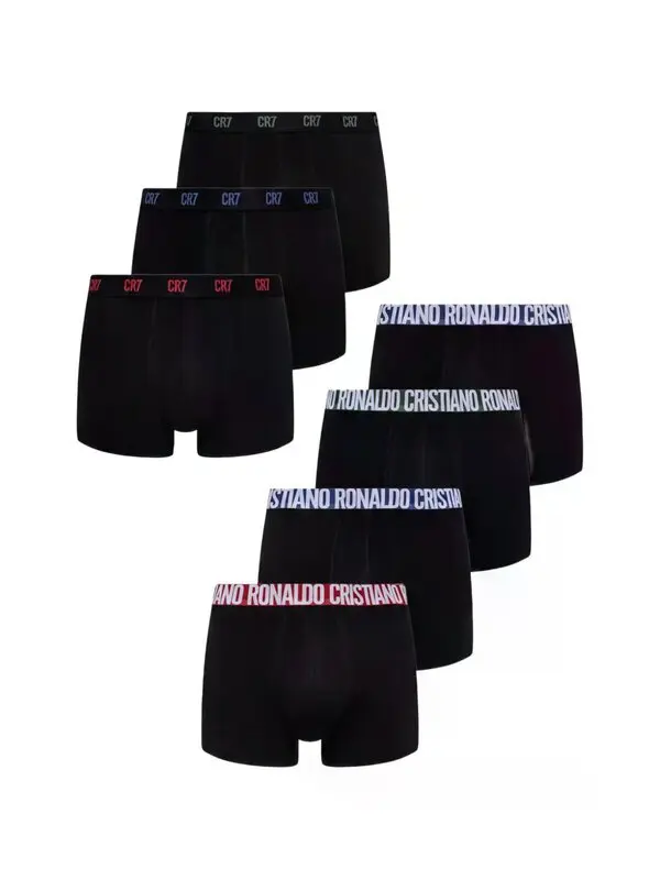 CR7 CRISTIANO RONALDO Logo-waistband Trunks - Black