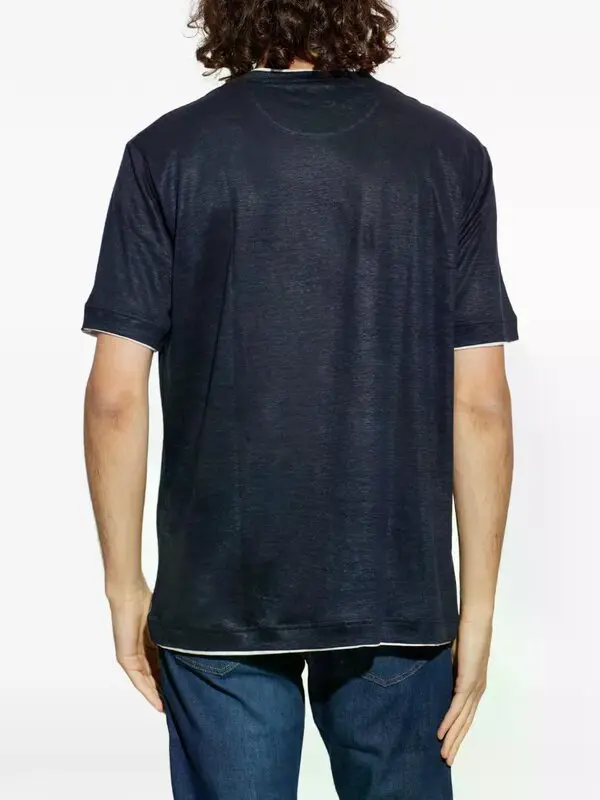 Eleventy Layered-detail T-shirt