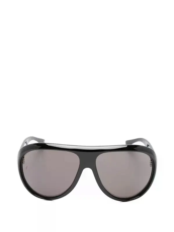 Gucci Pilot-frame Sunglasses With Logo Lettering - Black