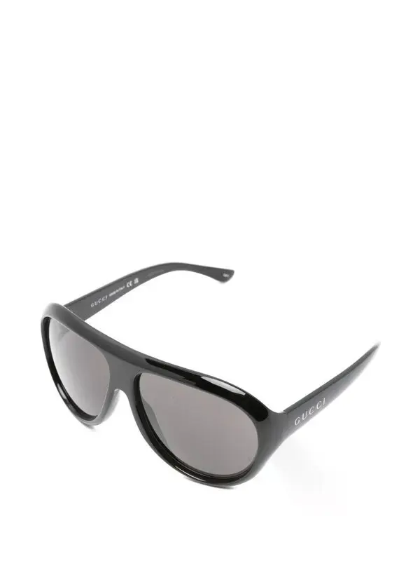 Gucci Pilot-frame Sunglasses With Logo Lettering