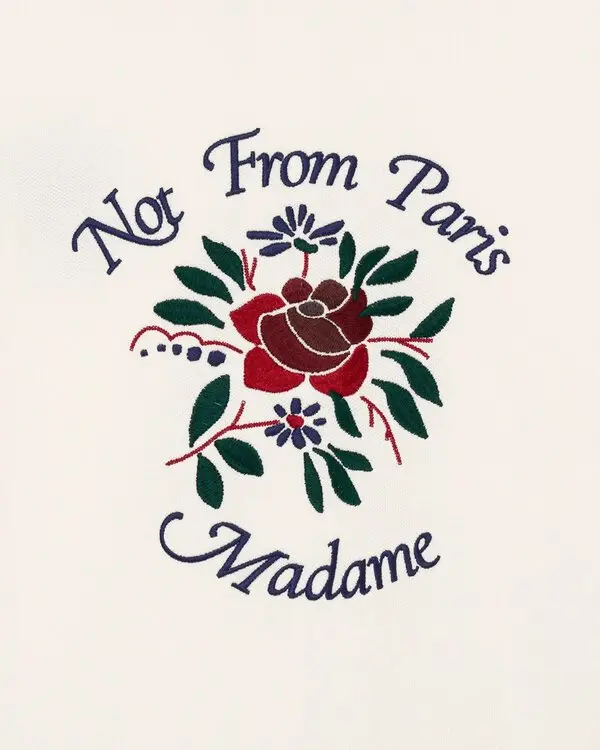 Drole De Monsieur Drôle De Chemise Piquée Slogan Rose Shirt - Off White