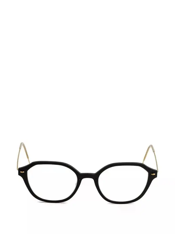 LINDBERG Geometric Frame Eyeglasses - Black