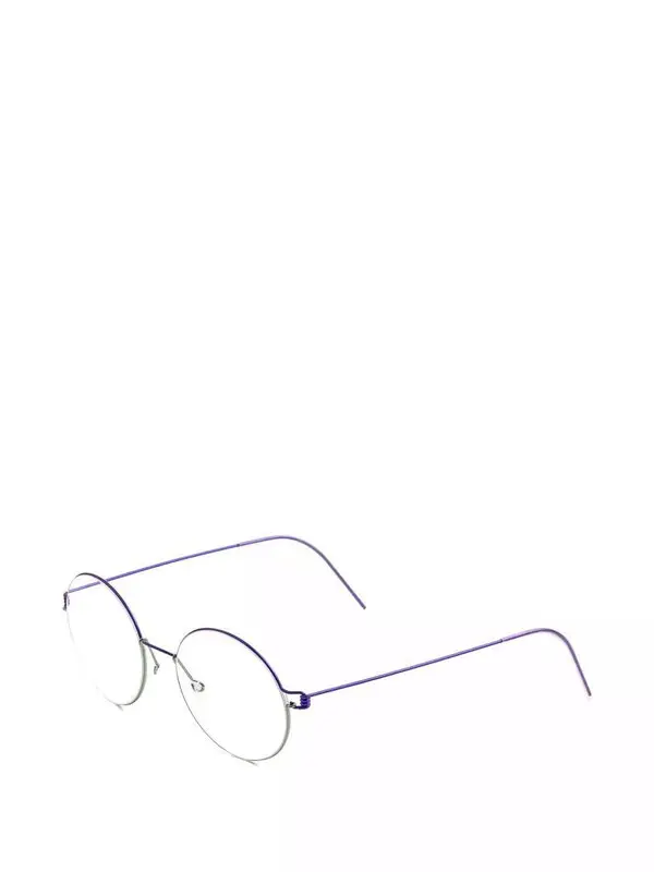 LINDBERG Dakota Round-frame Eyeglasses - Purple