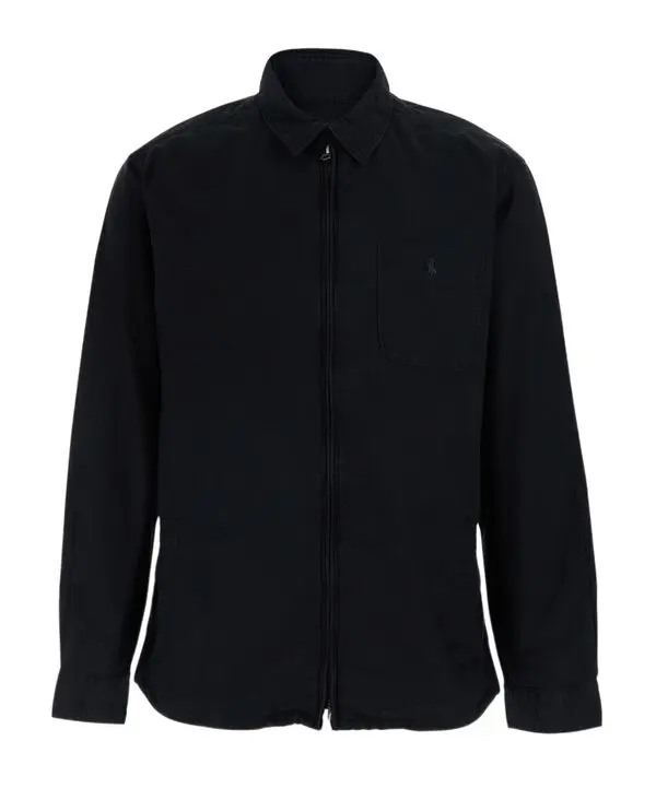 Polo Ralph Lauren Zip-front Shirt Jacket - Black