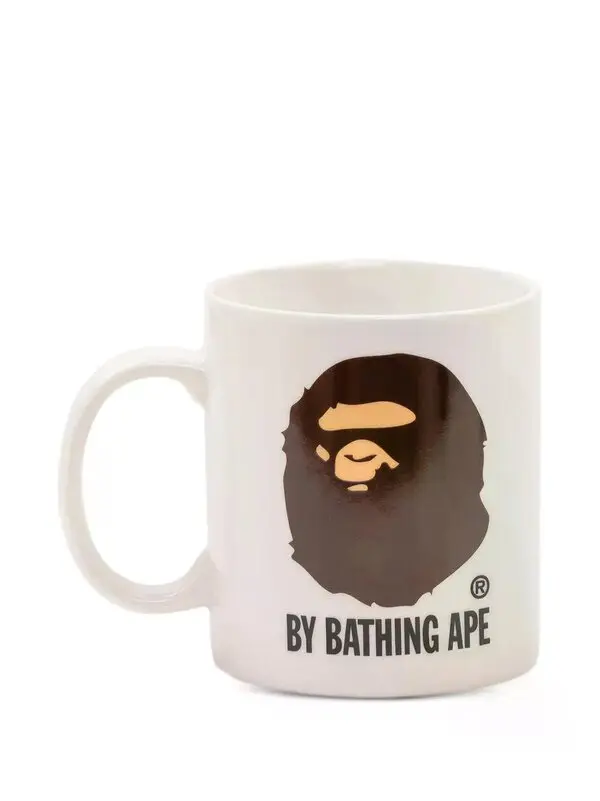 A BATHING APE Ape Head-print Mug - White