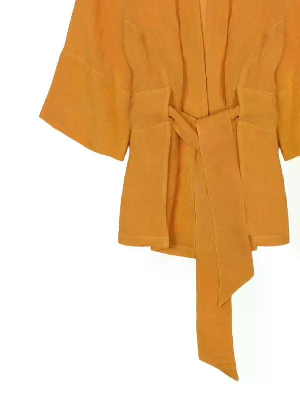 120% Lino Belted Kimono Jacket