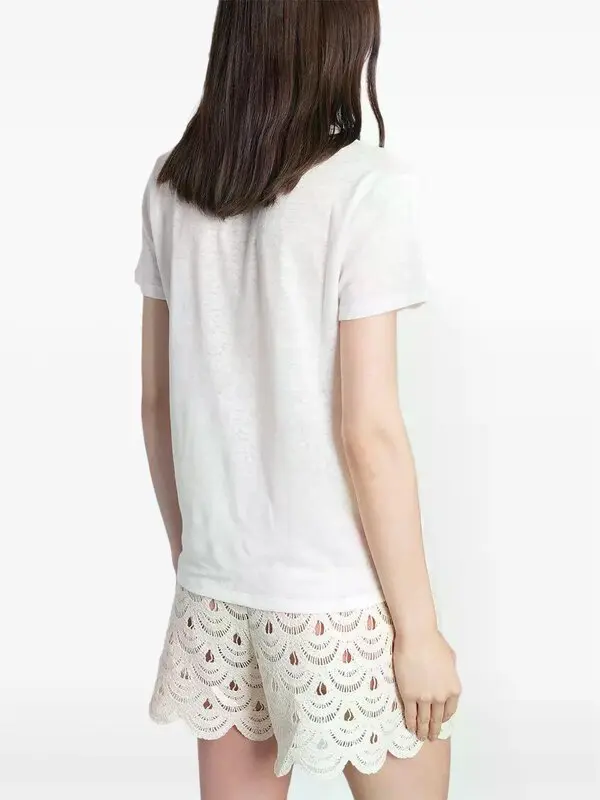 MC2 SAINT BARTH Eloise Linen T-shirt - White