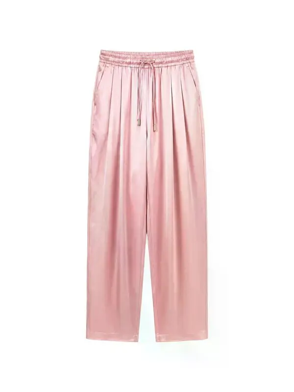DANAMÉ Pleated Drawstring Trousers