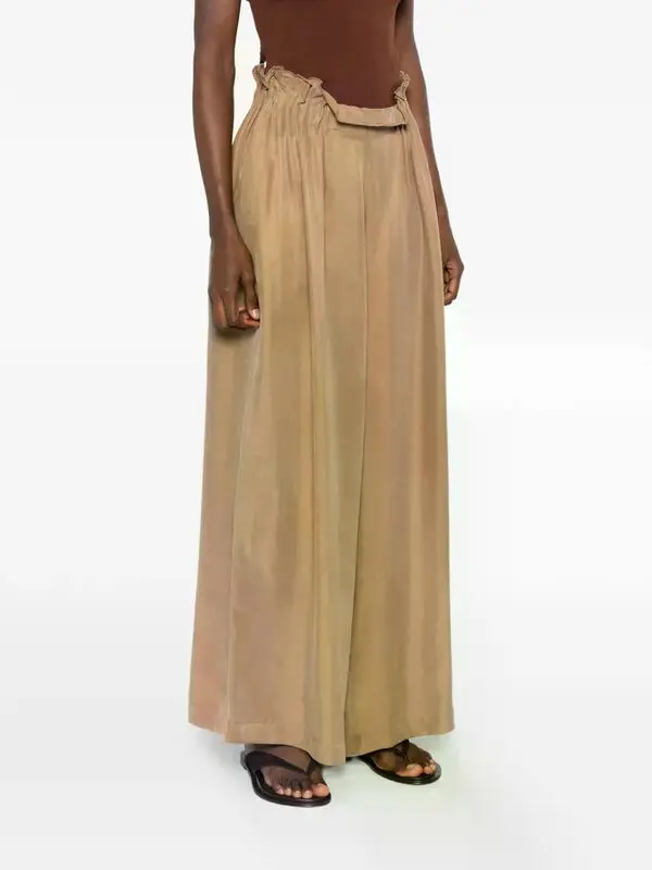 ELEH Ruffled High-waisted Trousers
