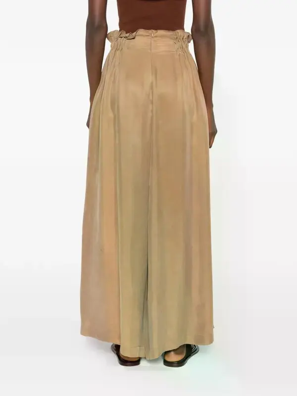 ELEH Ruffled High-waisted Trousers