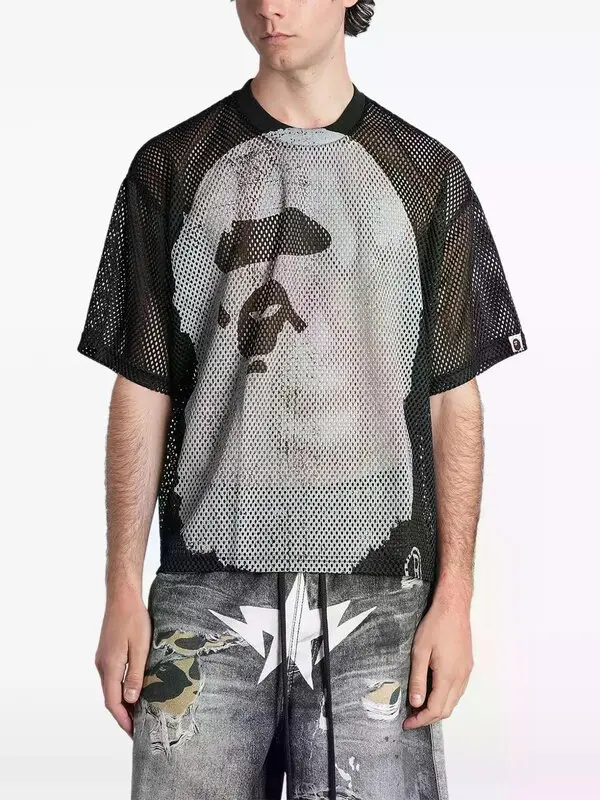 A BATHING APE Ape Head Mesh T-shirt
