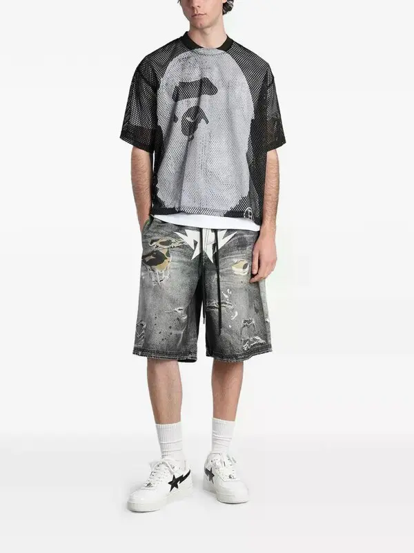 A BATHING APE Ape Head Mesh T-shirt