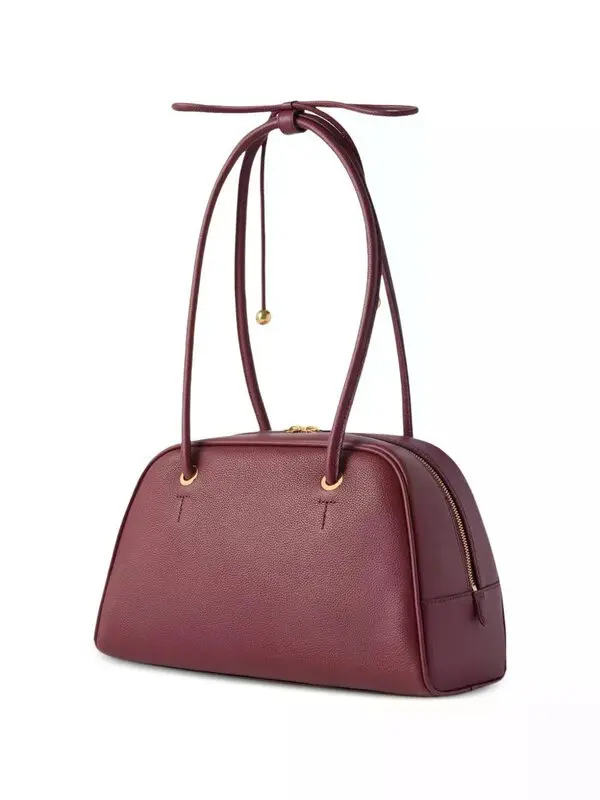 Furla Pebbled Leather Dome Tote Bag - Red