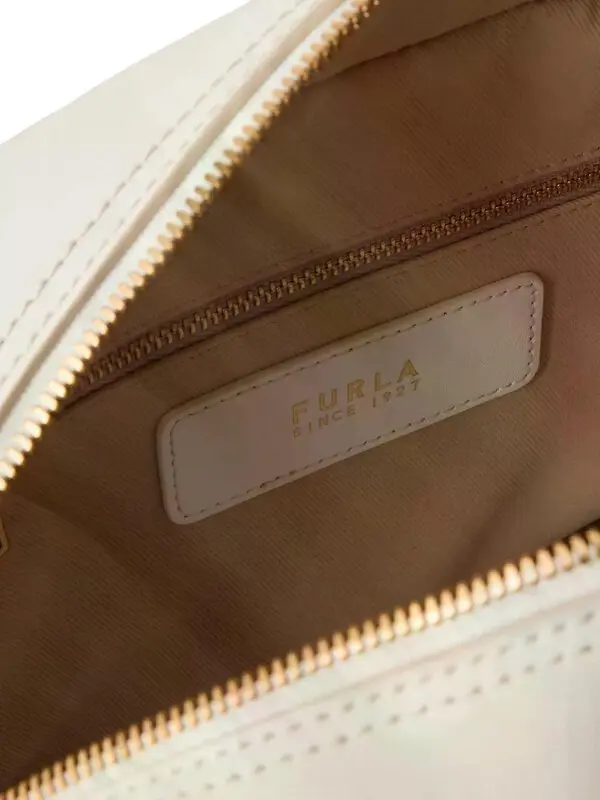 Furla Dome Leather Tote Bag - White