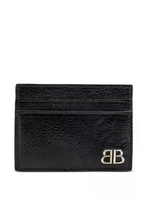 Balenciaga Logo-plaque Leather Cardholder