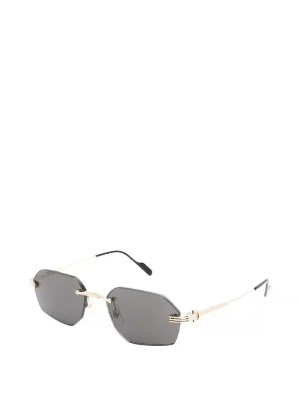 Cartier Rimless Geometric Sunglasses
