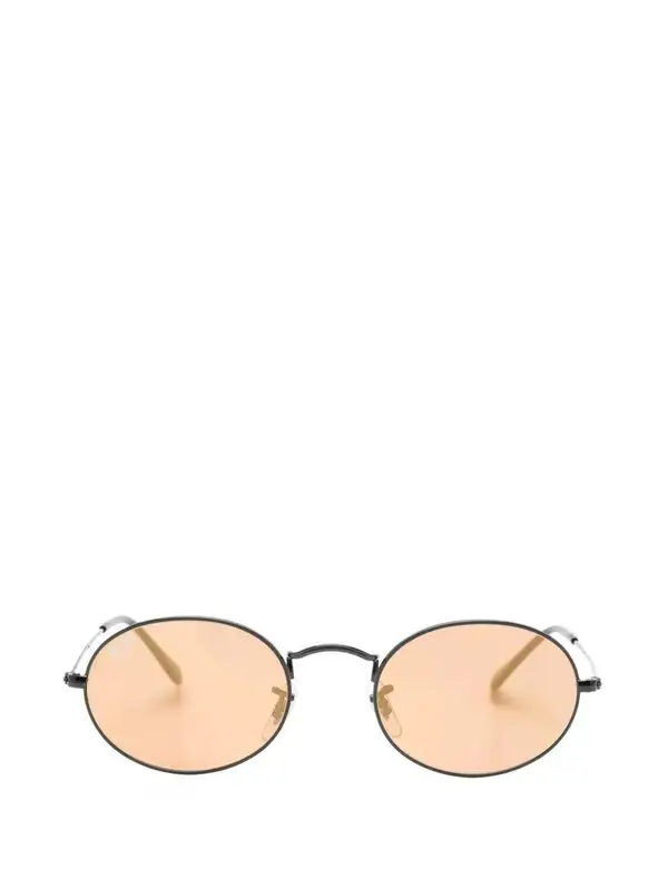 Ray-ban Oval-frame Sunglasses - Black
