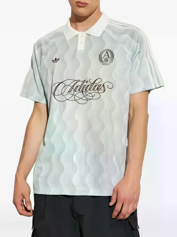 Adidas Summer Glow Wave-pattern Polo Shirt