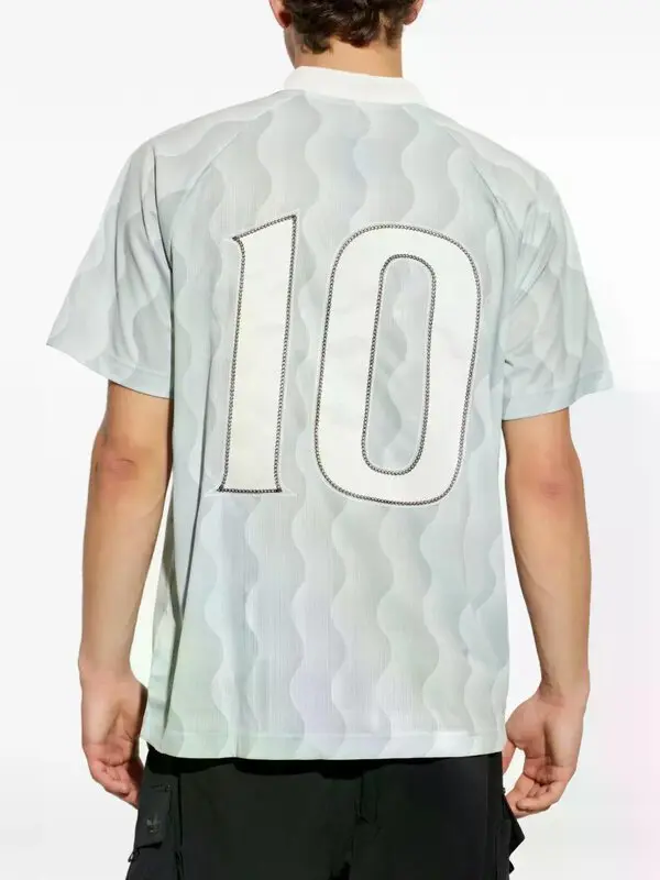 Adidas Summer Glow Wave-pattern Polo Shirt