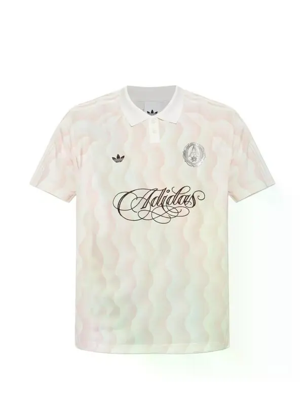 Adidas Summer Glow Wavy-print Polo Shirt
