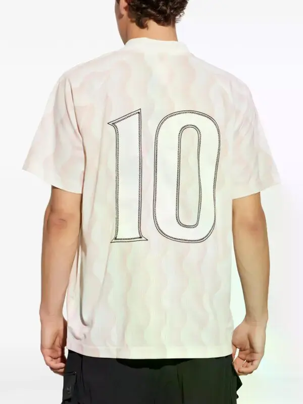 Adidas Summer Glow Wavy-print Polo Shirt