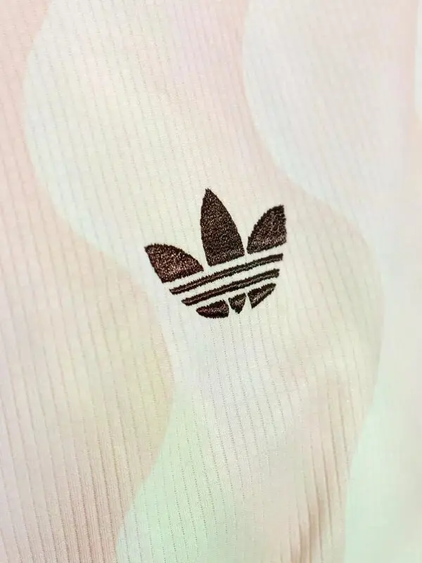 Adidas Summer Glow Wavy-print Polo Shirt