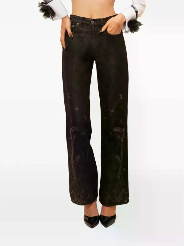 CONTESSA MILLS Tarot Floral-print Jeans