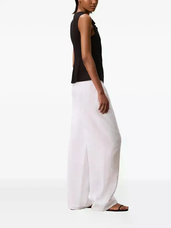 Calvin Klein Crepe-texture Sleeveless Top With Twist Detail
