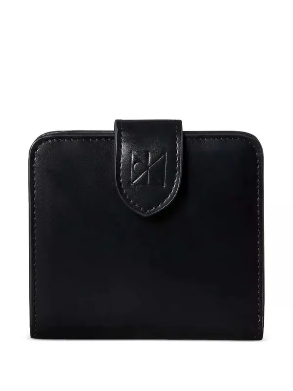 Calvin Klein Square-shape Leather Wallet - Black