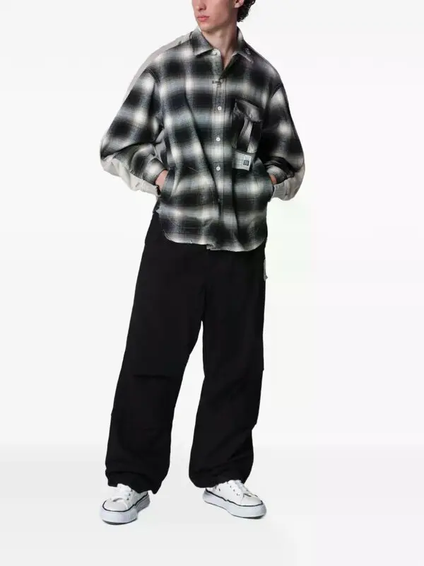 Mihara Yasuhiro Check-pattern Panelled Jacket