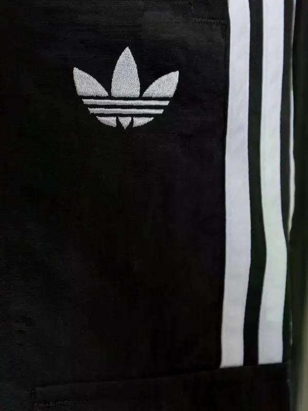 Adidas Logo-embroidered Side-stripe Cargo Pants