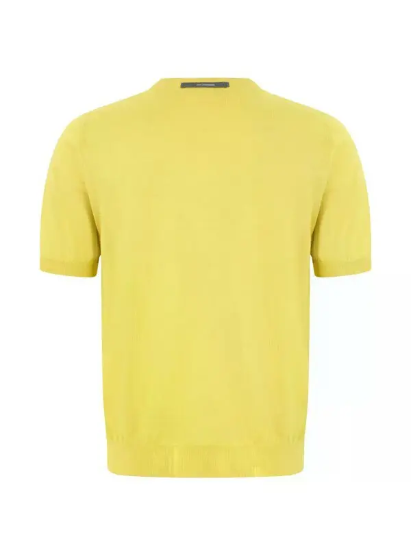Fedeli Short-sleeve Crew-neck T-shirt - Yellow