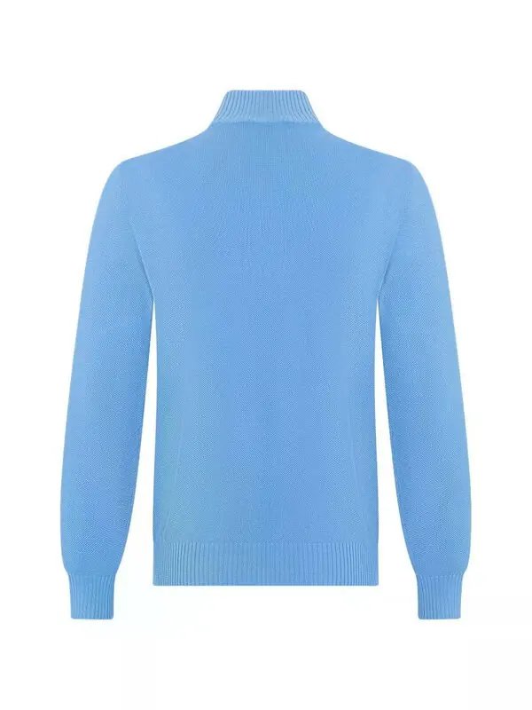 Fedeli High-neck Zip-up Cardigan