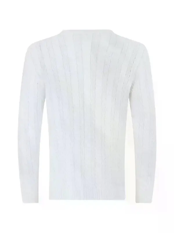 Fedeli Cable-knit Long-sleeve Sweater