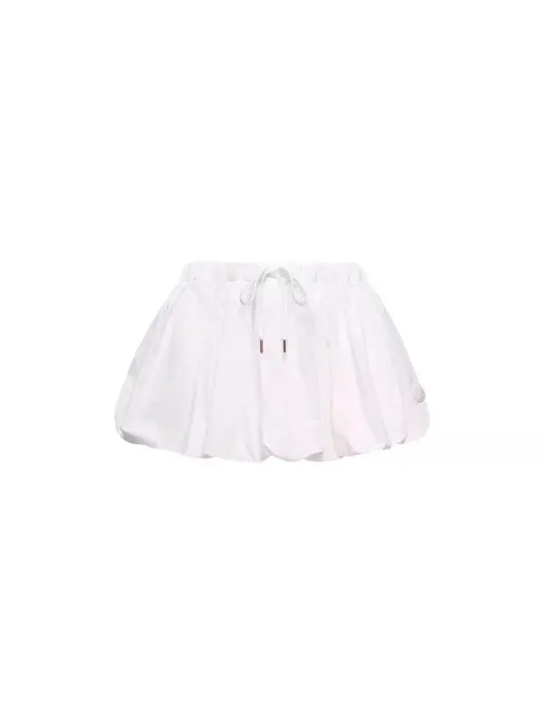 Moncler Drawstring Bubble Mini Skirt