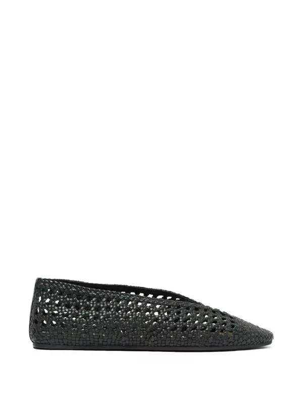 SCAROSSO Woven Ballet Flats