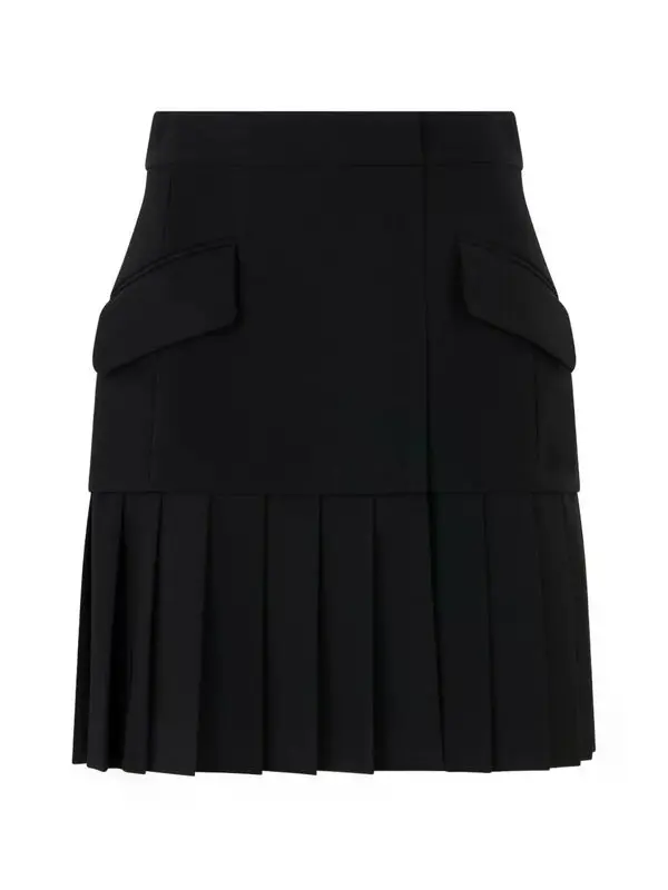 Moschino Pleated Flap-pocket Mini Skirt