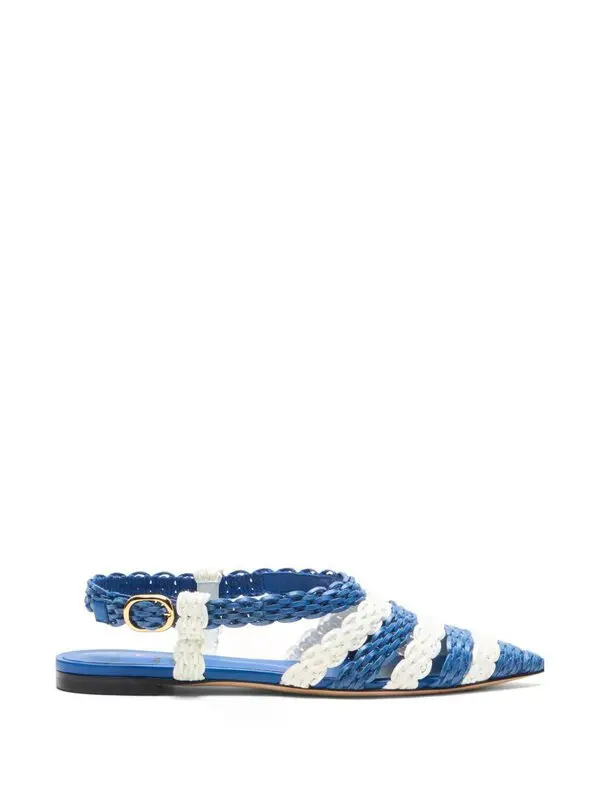 Casadei Woven Ballet Flats - Blue