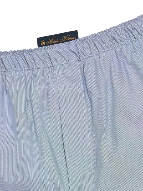 Brooks Brothers Micro-stripe Cotton Boxer Shorts - Blue