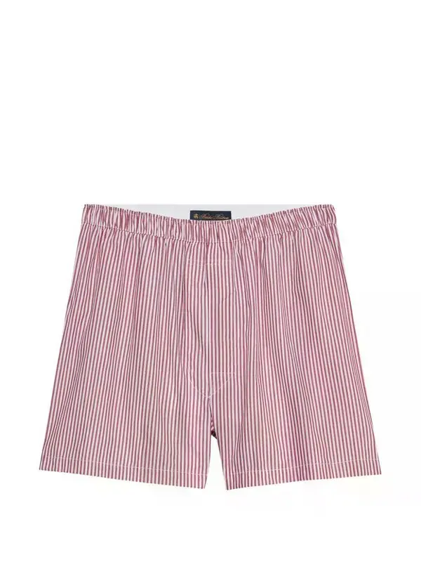 Brooks Brothers Striped Cotton Boxers - Red