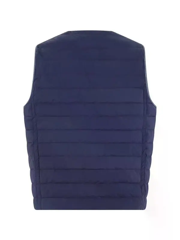 Fedeli Padded Quilted Gilet - Blue
