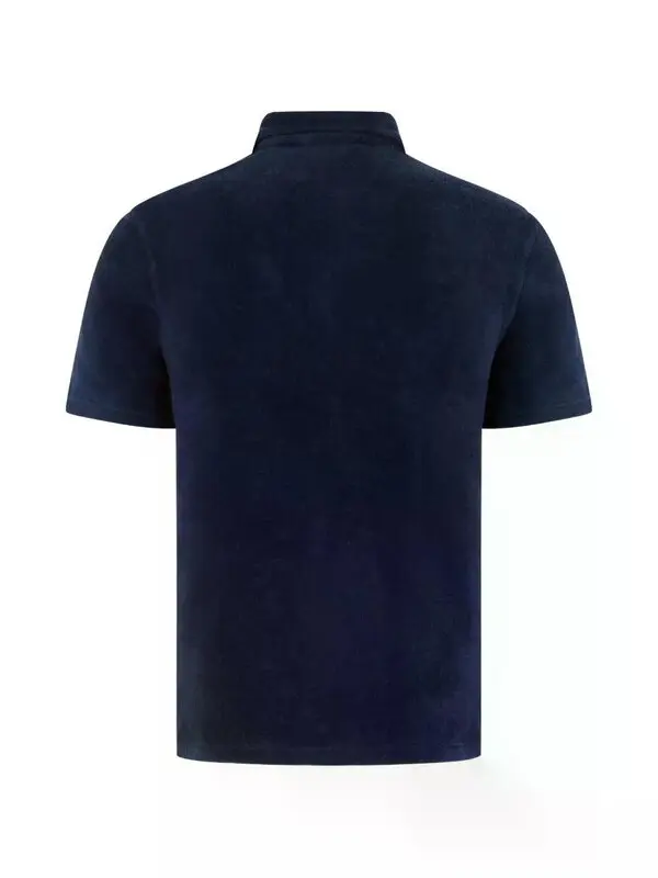 Fedeli Short-sleeve Terry-cloth Polo Shirt