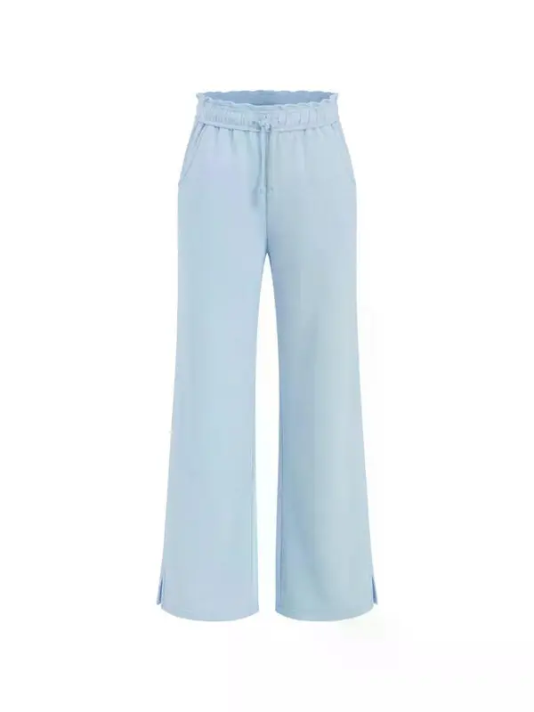 OCEAN DRIVE Fleece Track Pants With Ruffle Trim