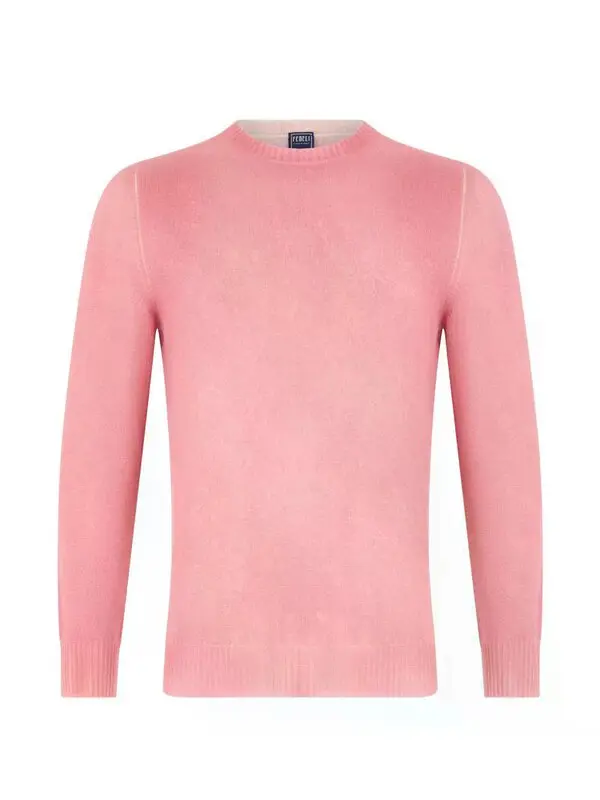Fedeli Fine-knit Cashmere Long-sleeve Top - Pink