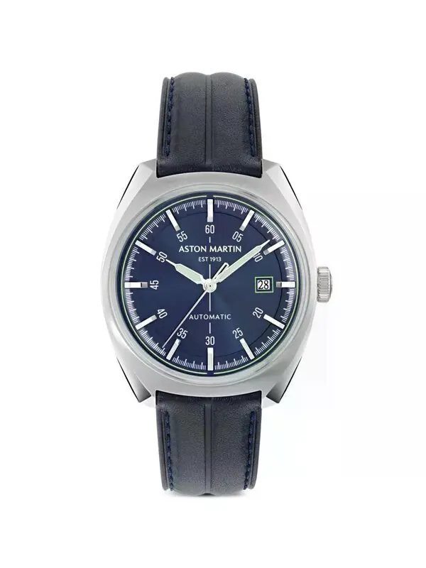 ASTON MARTIN WATCHES Aston Martin Automatic Stainless Steel Watch With Dial - Blue