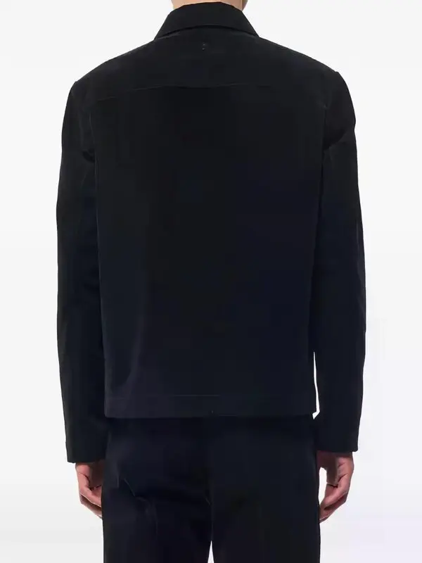 OMAR AFRIDI Francis Flocked Denim Jacket