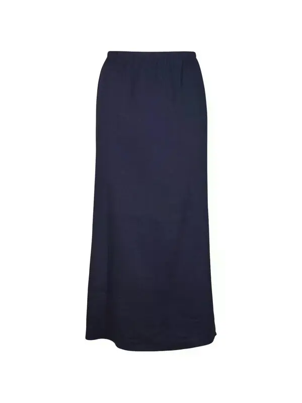 PETER COHEN Side-slit Midi Skirt - Blue