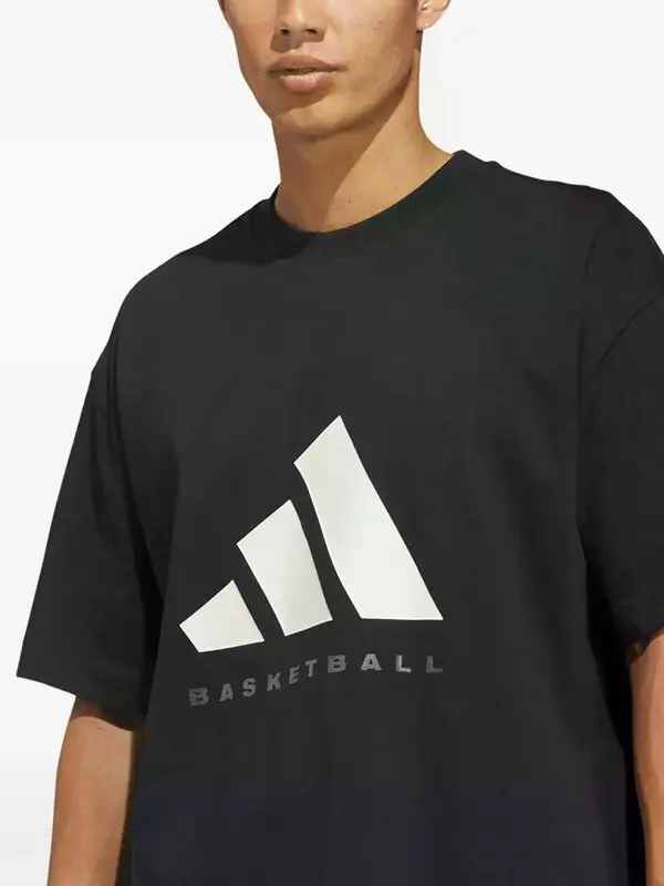 Adidas Logo Print Cotton T-shirt