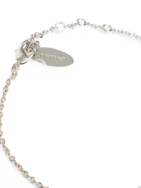 Off-White Faux Pearl Arrows Bracelet